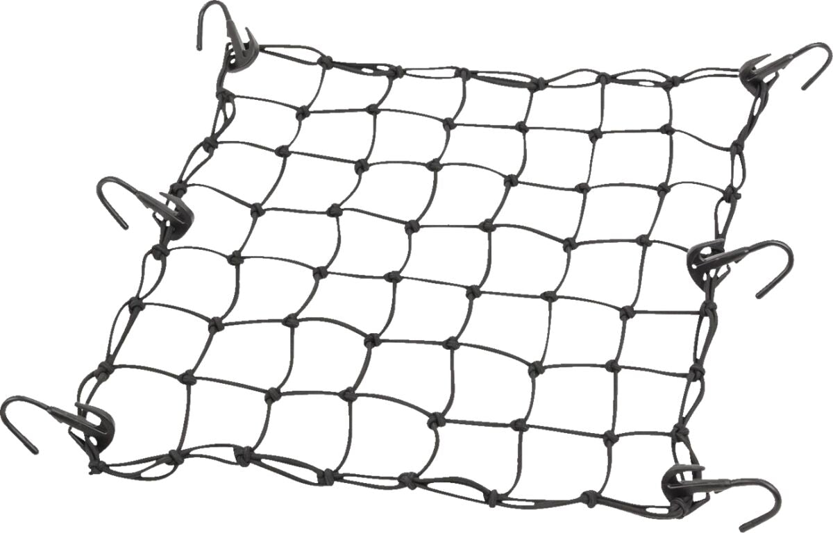 Cargo Net With Steel Hooks Black - 38 CM