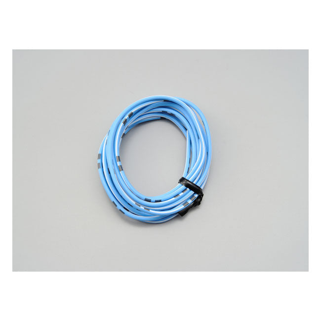 Electrical Wire 2 Meter 0.75Sq Light Blue/White