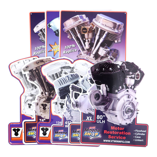 Motor Plaque V-Twin Engine Models