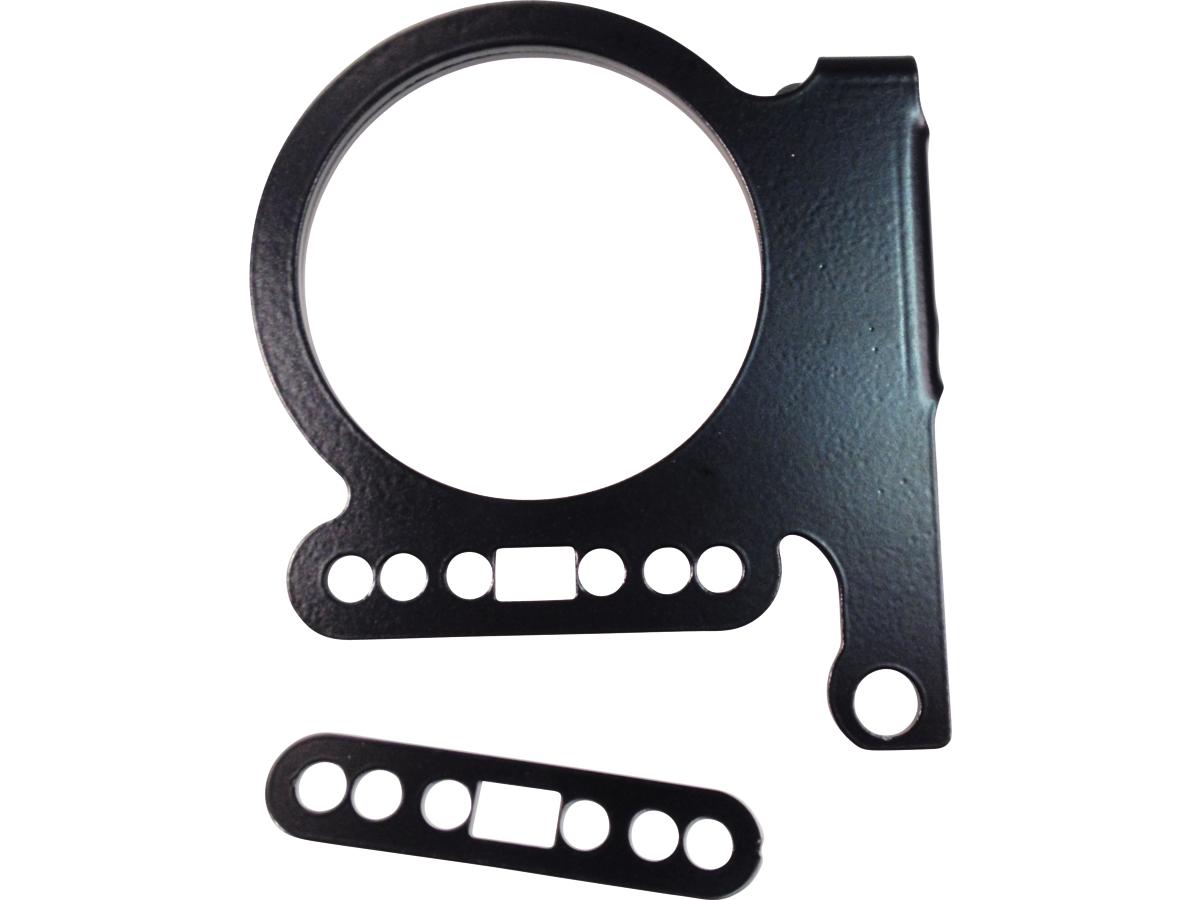 Speedometer Relocation Kit With speedometer cover Black Powder Coated