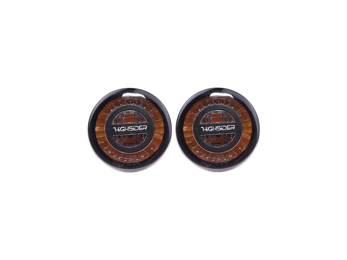 Rocket Turn Signal LED Smoke Lens Aluminium Black