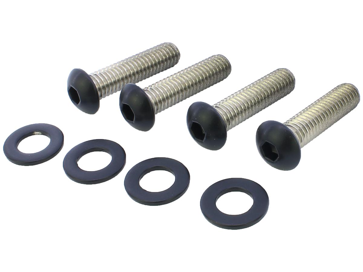 Fender Strut Screw Kits Include 4 Screws & 4 Washers Satin Black Powde