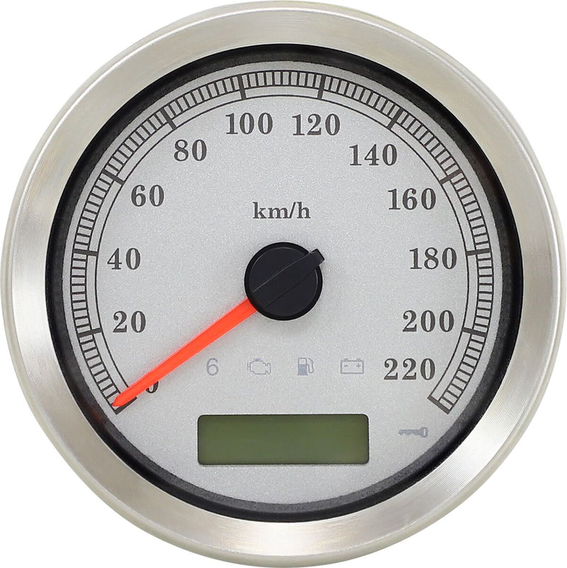 Programmable Electronic Speedometer KPH Silver - 4 Inch