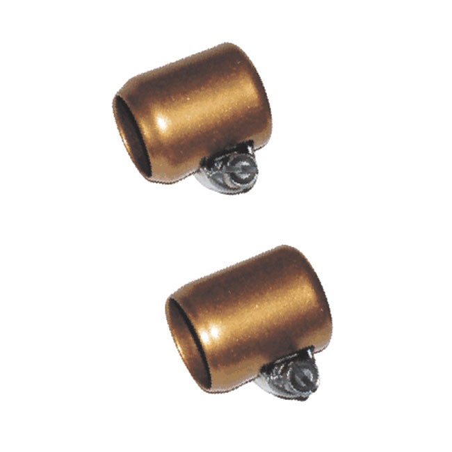 Namz Oil Line Hose Clamps Brass - 1/4 & 5/16 Inch ID Moto Superstore