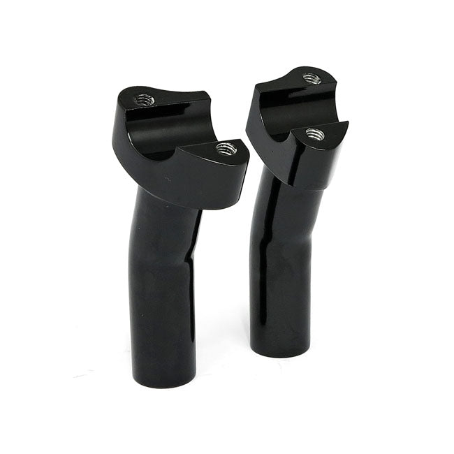 Forged Aluminum Risers Pullback Black - 4-1/2" Rise