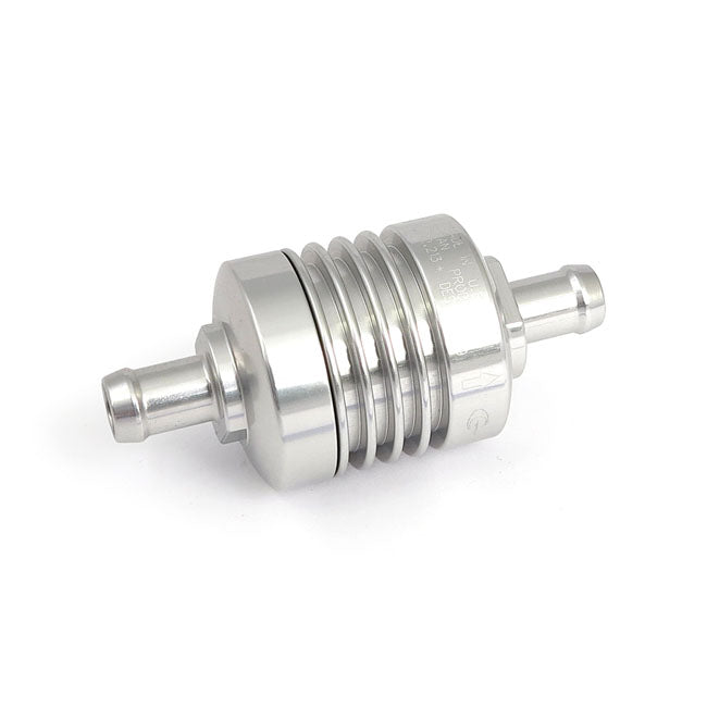 Golan Mini Fuel Filter Clear Anodized - 8 MM Retailer Moto Superstore