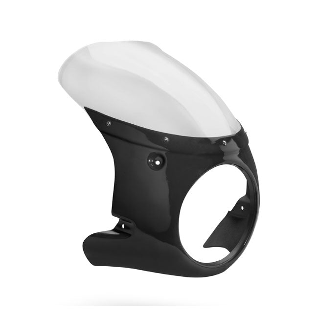 C-Racer Headlamp Mask Matt Black For Royal Enfield: 18-21 Interceptor