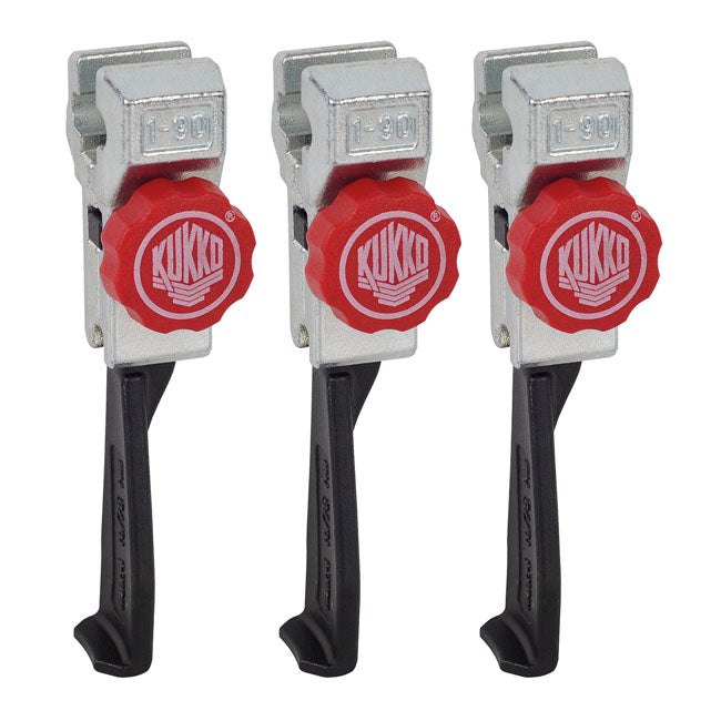 Kukko Extremely Narrow Arms Quick Adjusting Jaws - Set Of 3 - 100 MM
