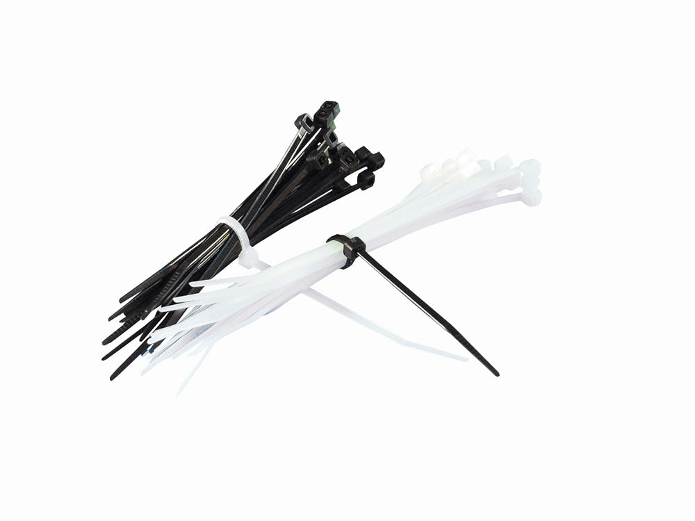 Bike It Cable Ties Long White 50 Pieces Retailer Moto Superstore