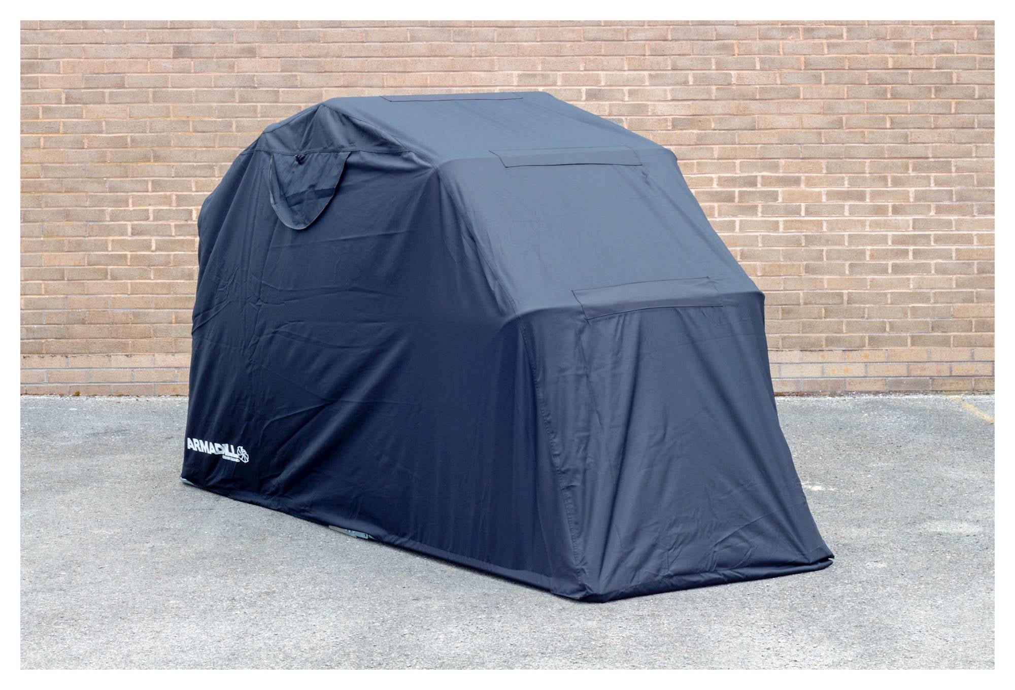 Armadillo Motorcycle Garage Shelter Black Small / 270cm X 105cm X 155c
